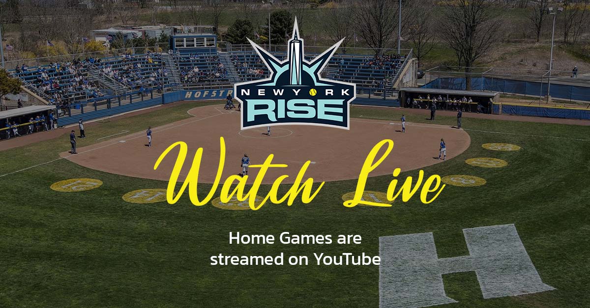 Live Stream Home Games | New York Rise Pro Women's Softball